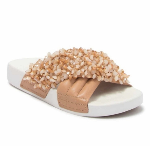 Tory Burch | Shoes | Tory Burch Logan Beaded Platform Pool Slides ...